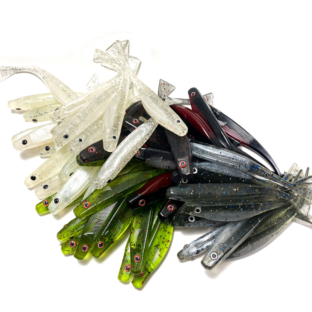 Obee 6" Finesse Worm - Watermelon Red Tip – Obee Fishing Co.