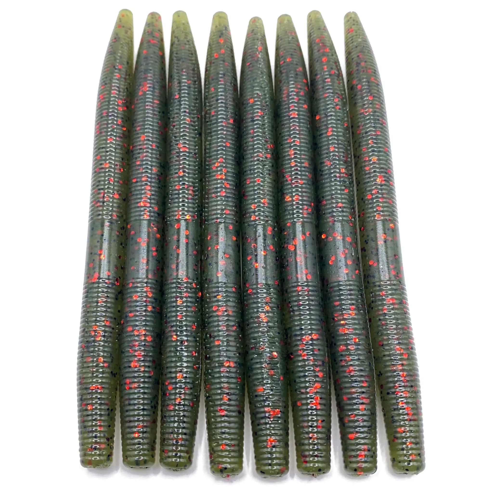 5" Stick Worm – Watermelon Red | Bass Fishing Soft Plastic – Obee ...