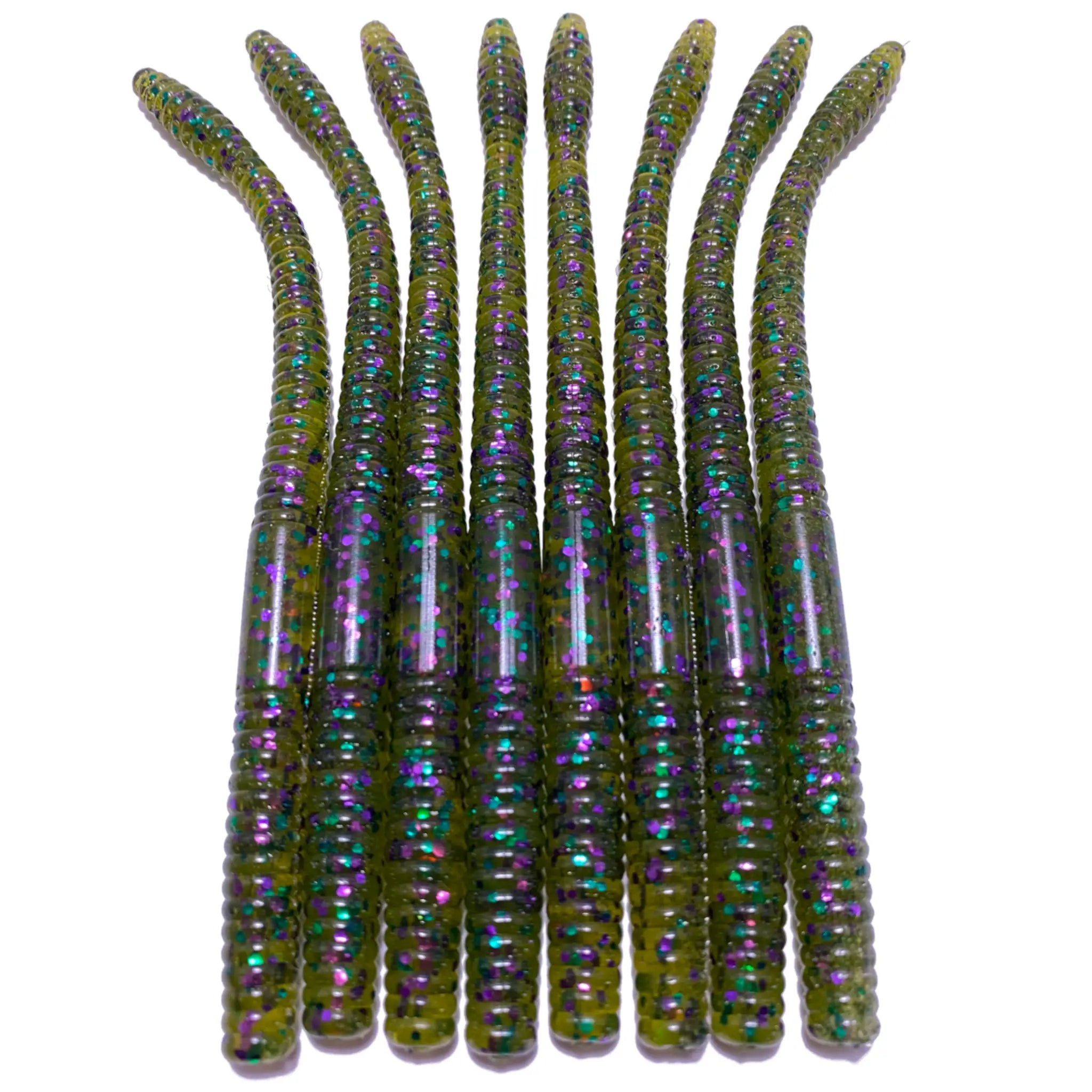 Obee 6" Watermelon Candy Finesse Worm – Obee Fishing Co.